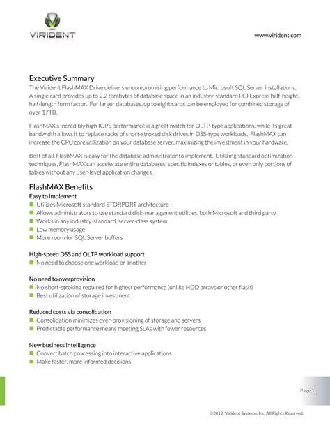 Implementing Flash Storage For Sql Server From Virident Pdf