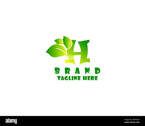 Logo Design Of Initial Letter H Initial Letter H Leaf Leaf Logo Nature Logo A Unique