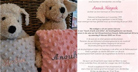 Ouders Van Anouk En Robin Die Allebei Op Hun 25ste Overleden “we Gaan