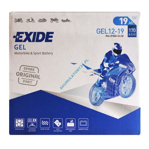EXIDE GEL12-19 / 51913 12V 19Ah 170A GEL