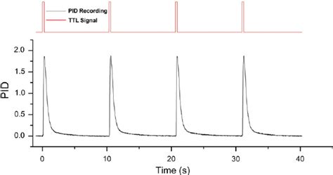 Recorded Pid Values Of Four Consecutive 250 Ms Long Presentations With