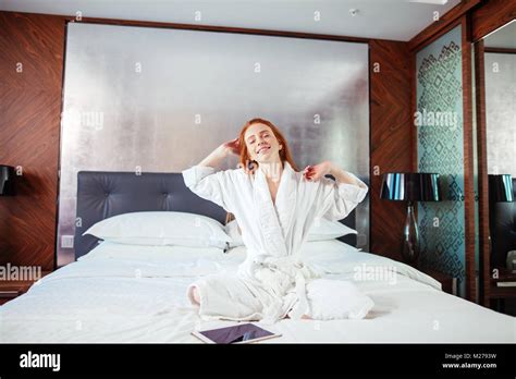 Beautiful Redhead Woman In Bed Hi Res Stock Photography And Images Alamy