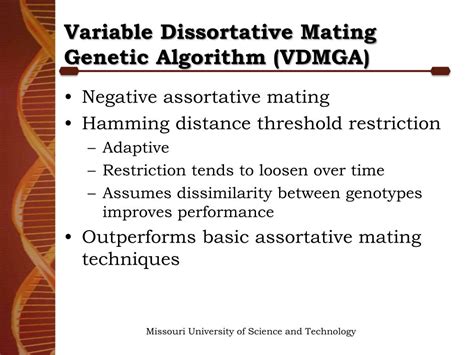 Ppt Advanced Mate Selection In Evolutionary Algorithms Powerpoint