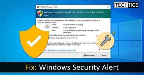 Windows Security Alert Windows Defender Firewall Has Blocked Some