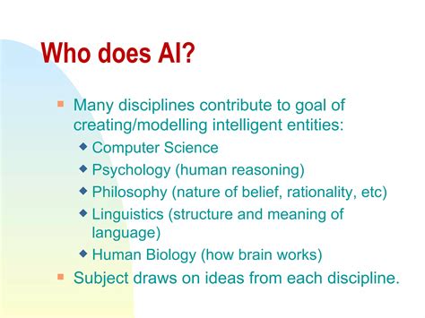 Artificial Intelligence Introduction Ppt