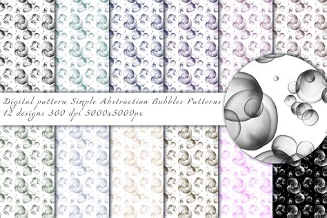 Abstraction Bubbles Patterns Graphic By Angel Art · Creative Fabrica