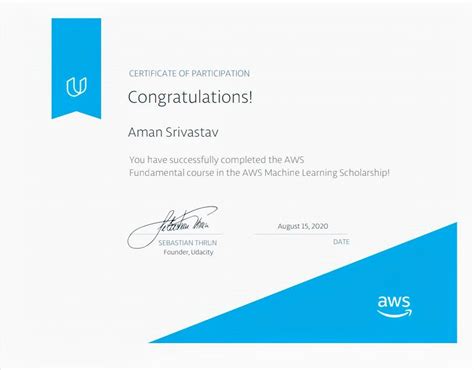 Aman Srivastav On Linkedin Aws Machinelearning Scholarship Scholarshipprogram Learning