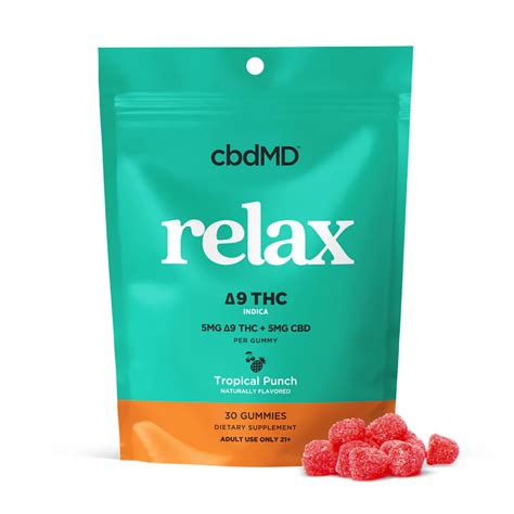 Cbd Md Delta 9 Thc Relax Gummies 150mg The Canna Company