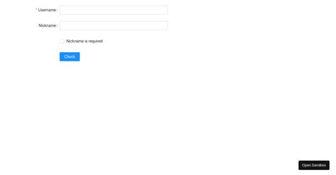 动态校验规则 ant design vue 3 2 20 codesandbox