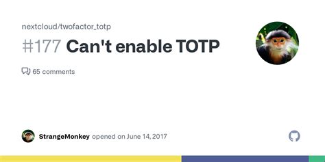 Cant Enable Totp · Issue 177 · Nextcloudtwofactortotp · Github