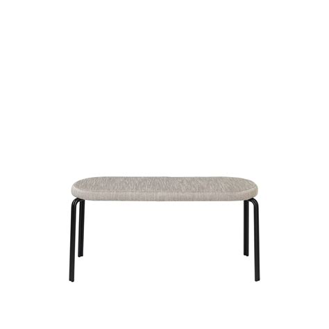 Broste Cph Oda Bench Bench Black Padded Seat
