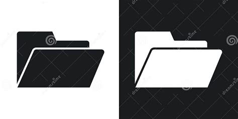 Folder Icon Set Computer Data File Vector Symbol Simple Project Web