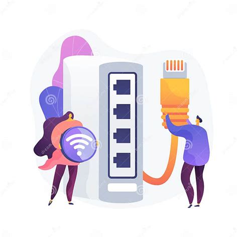 Ethernet Ethernet Connection Abstract Concept Vector Illustration Stock Vector Illustration