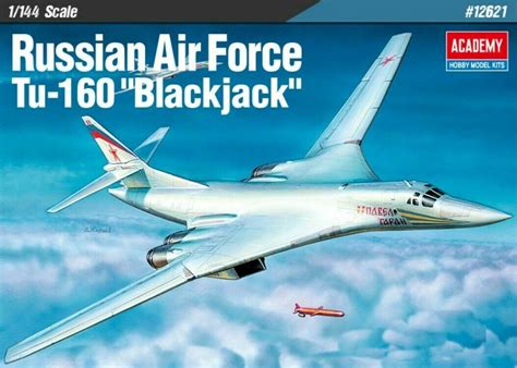 Academy 12621 Russian Air Force Tu 160 Blackjack Model Kit Aircraft