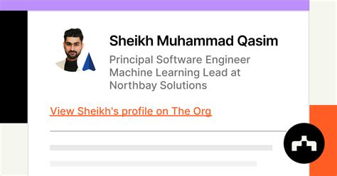 sheikh muhammad qasim principal software engineer machine learning