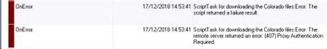 sql server job which downloads the files using script task fails after