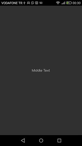 Xamarin Forms Tutorial Page With An Simple Label On The Middle