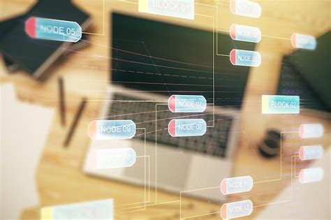 Premium Photo Multi Exposure Of Abstract Creative Coding Sketch On