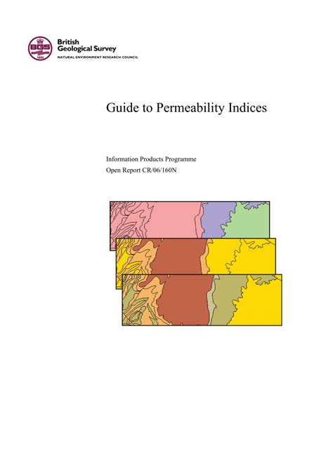 Pdf Guide To Permeability Indices