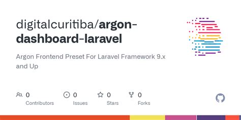 GitHub Digitalcuritiba Argon Dashboard Laravel Argon Frontend Preset For Laravel Framework