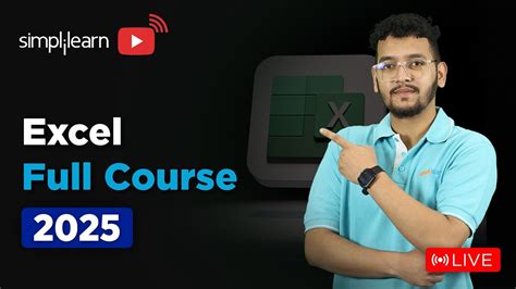 Excel Full Course 2025 Microsoft Excel Tutorial For Beginners Excel
