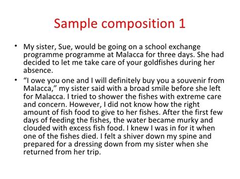 how to write with content points for composition writing