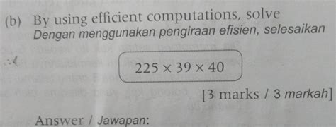Solved B By Using Efficient Computations Solve Dengan Menggunakan