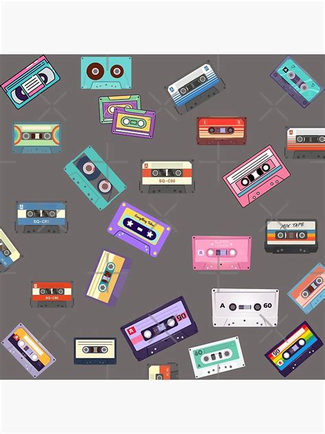Cassete Tape Graphics Clothing Cassete Tape Pattern Poster For Sale By Jeoneu Redbubble