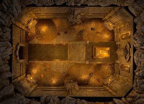 Hidden Vault Vault Battle Map Vault Dnd Attic Battle Map