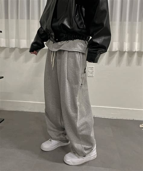 Unisex 루미 카펜터 벌룬 와이드팬츠 3color 남녀공용 카펜터 팬츠 와이드바지 트레이닝팬츠 스트링 에이블리