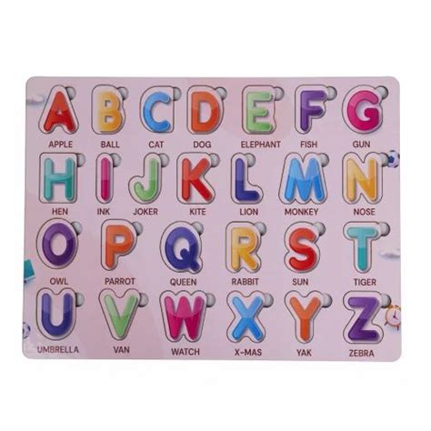 Wooden Multicolor Alphabet Abcd Learning Puzzles At ₹ 130 Piece In Surat