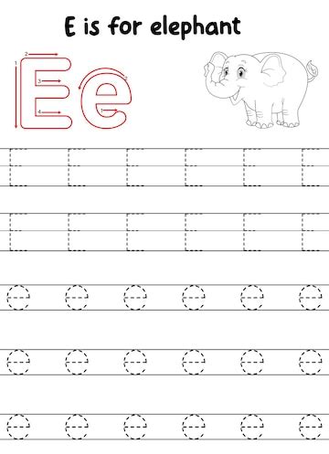 Letra E De Preescolar Números 1 Al 5 Motricidad Fina Preescolar