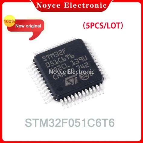 Chip Mcu Stm32f051c6t6 Stm32f051 Stm32f Stm Ic Lqfp 48