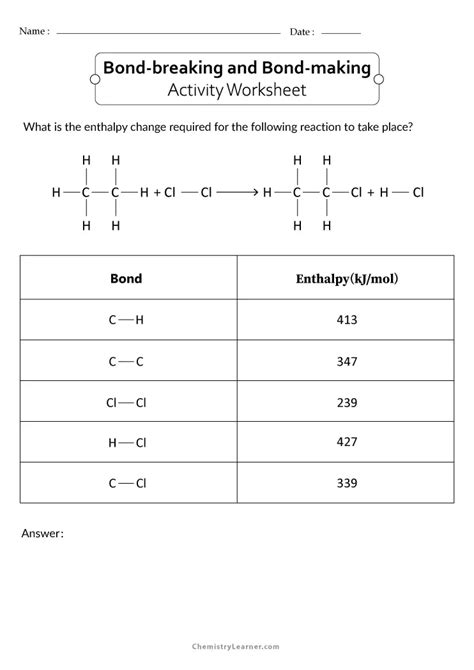 Worksheet On Chemical Bonding Awesome Notes On Chemical Bonding And