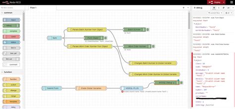 Inserting Into MSSQL Plus Node Through Dashboard Form Inputs