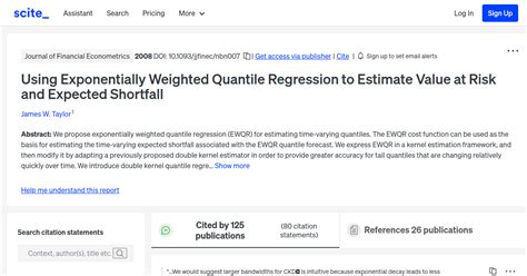 Using Exponentially Weighted Quantile Regression To Estimate Value At Risk And Expected Shortfall