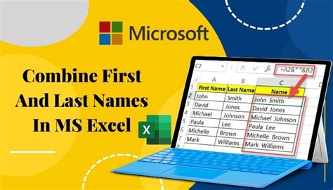 Combine First And Last Names In Ms Excel Quick Ways 2023