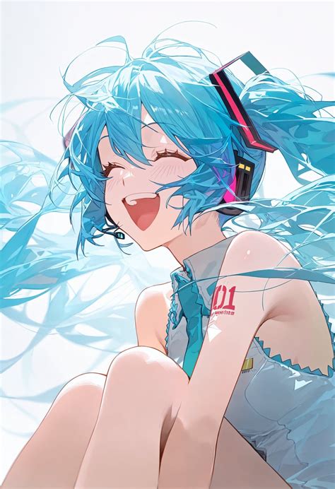 Hatsune Miku Vocaloid Generated By Yuribunmix AIBooru