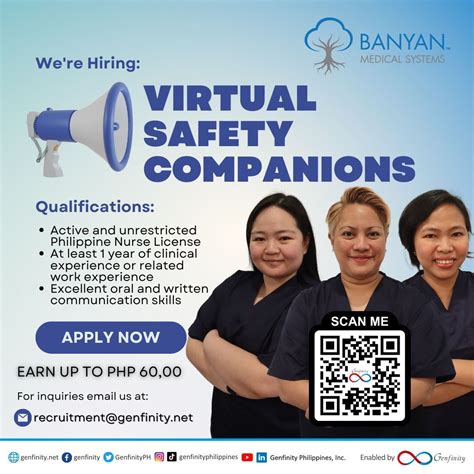 Genfinityhiring2023 Banyanhiring2023 Virtualsafetycompanion Nurse Marie Christine Cuyos