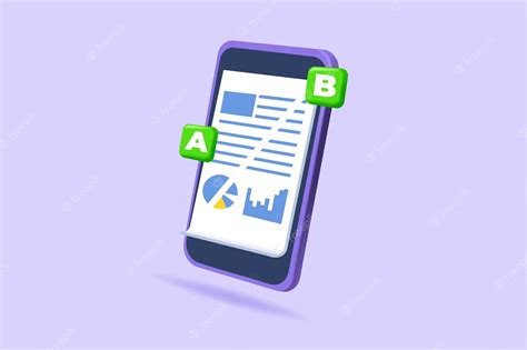 Premium Vector Ab Comparison Split Testing 3d Realistic Vector Illustration