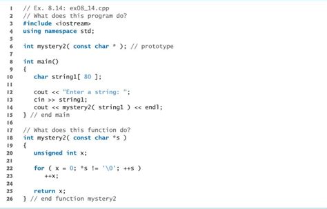 Solved I Ex Ex Cpp What Does This Program Do Chegg Com