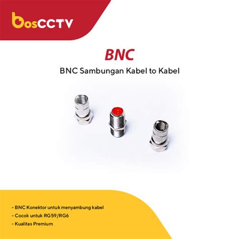 Jual Konektor BNC Drat Sambungan Kabel Coaxial Kota Tangerang Bos CCTV Tokopedia