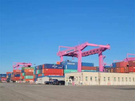 르포 올해 수출 뚝 떨어진다는데컨테이너 물동량 2위 인천신항 가보니 아시아경제