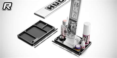 Red RC Hudy Accessories LED Pit Lamp Alloy Tray