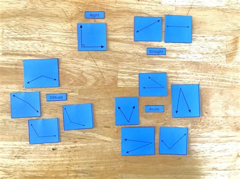 Classifying Angles Card Sort Acute Obtuse Right And Straight Sorting Cards Classifying