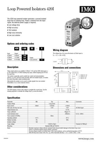 Imo 420i Loop Powered Isolators At Loop Powered Isolator In Ahmedabad Id 21101664148