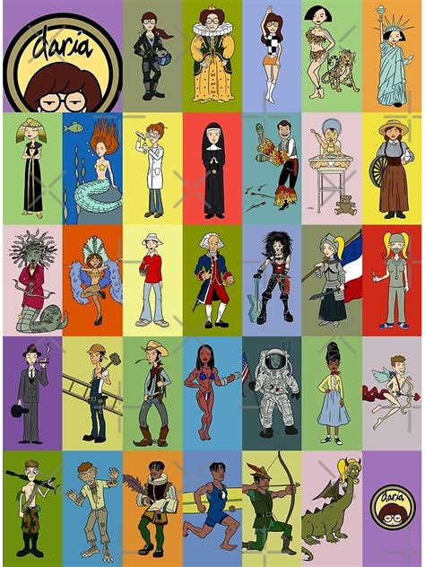 Daria Season 1 Alter Egos Poster For Sale By Jnissley Redbubble