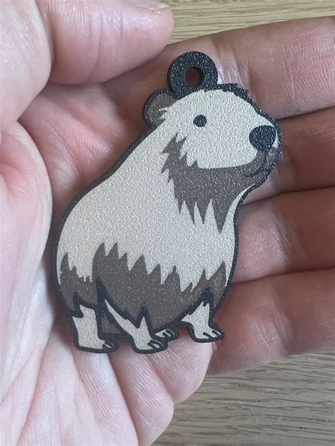 Cute Capybara Keychain Portachiavi Capibara By 3dingo Makerworld