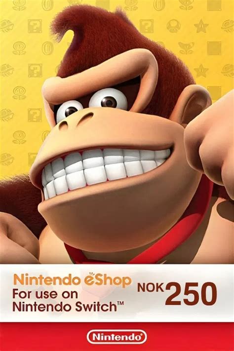 Nintendo eShop Card 250 NOK | Пополнение для аккаунта Norway