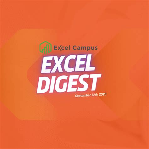The Excel Digest Trending Excel Content September 18th 2023 Excel